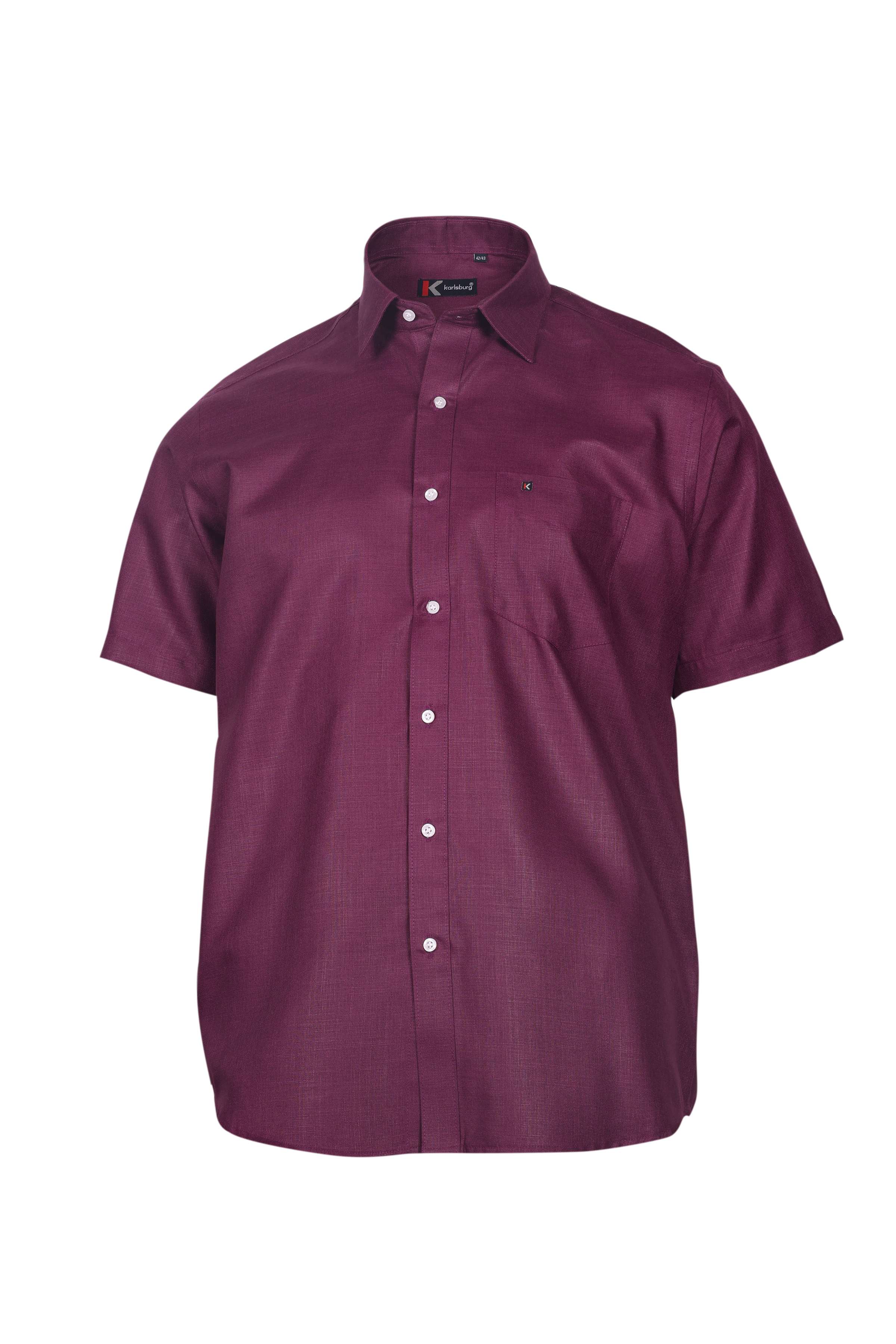 Maroon Ember Regular Fit Shirt – Karlsburg