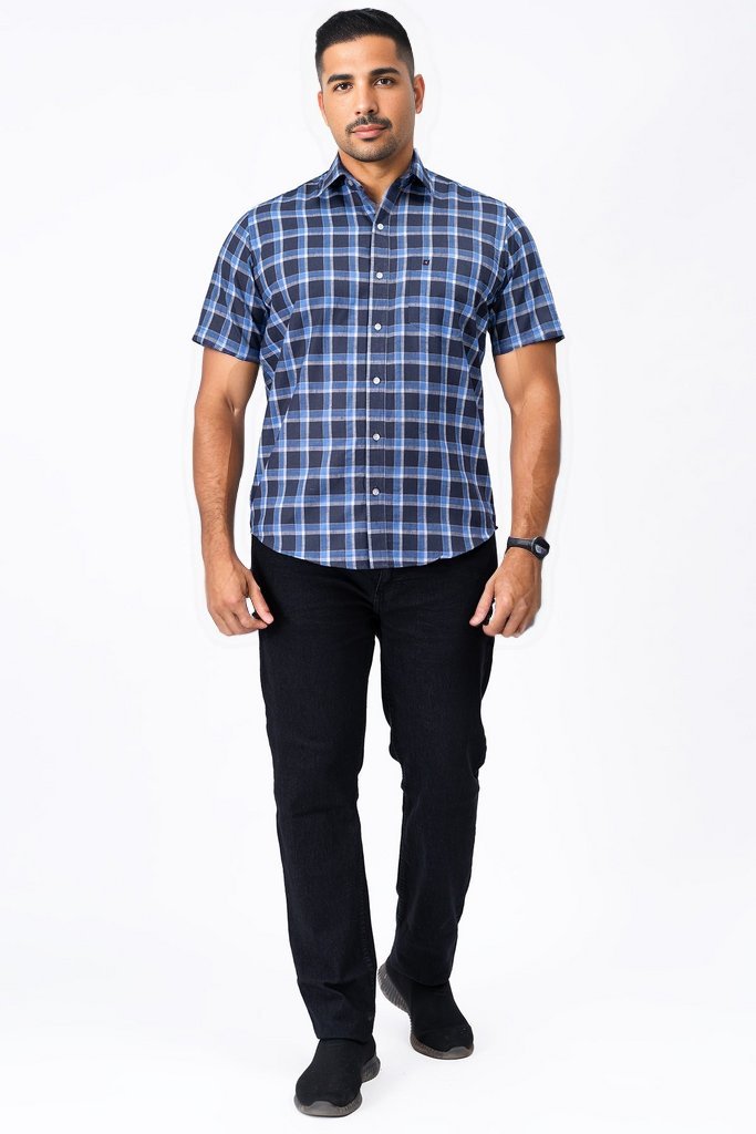 Mens Blue Grey Shirt – Karlsburg